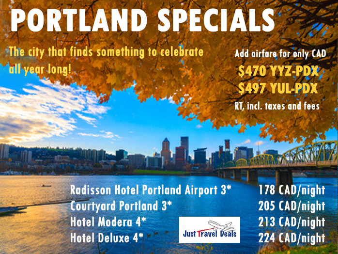 Portland Vacations, Hotels and Flight Specials